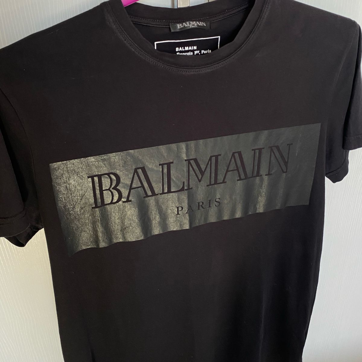 Balmain Paris Box Logo | Camisa Feminina Balmain Usado 75088363 | enjoei