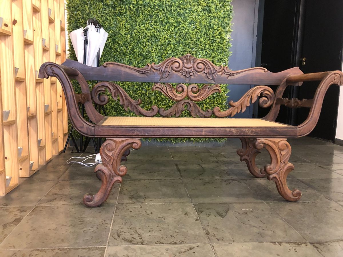 Banco Canapé Madeira Maciça | Móvel Usado 76313554 | enjoei