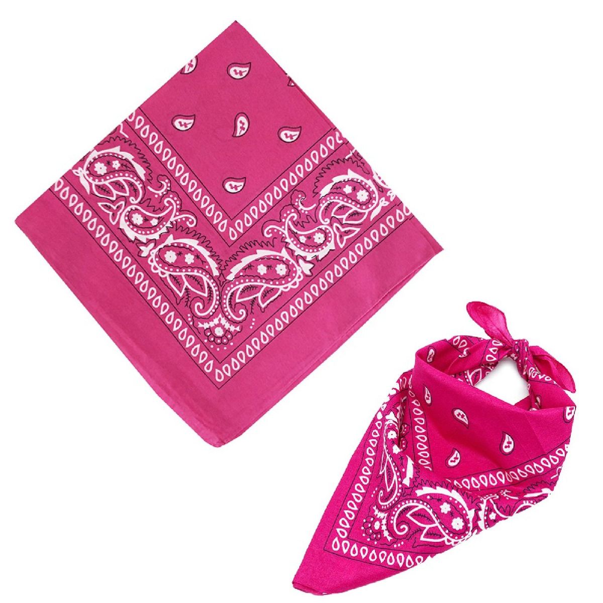 Bandana Lenço Rosa Pink | Lenço Feminino Nunca Usado 69463316 | enjoei