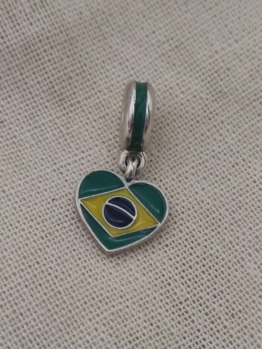 Bandeira do Brasil Pandora | Jóia Feminina Pandora Usado 74883613 | enjoei