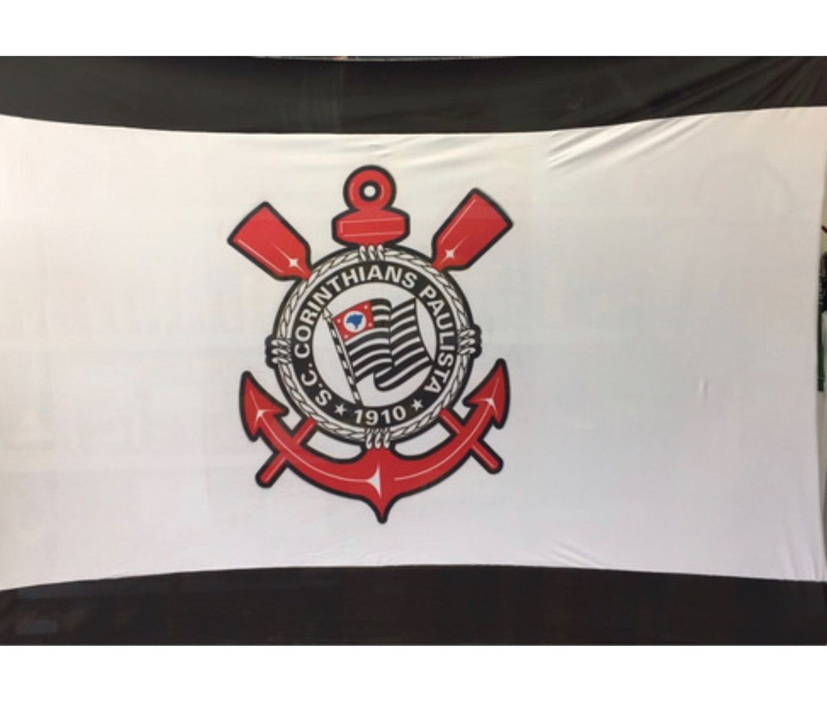 Bandeira do Corinthians 1.80x1.30 | Item p/ Esporte e Outdoor ...