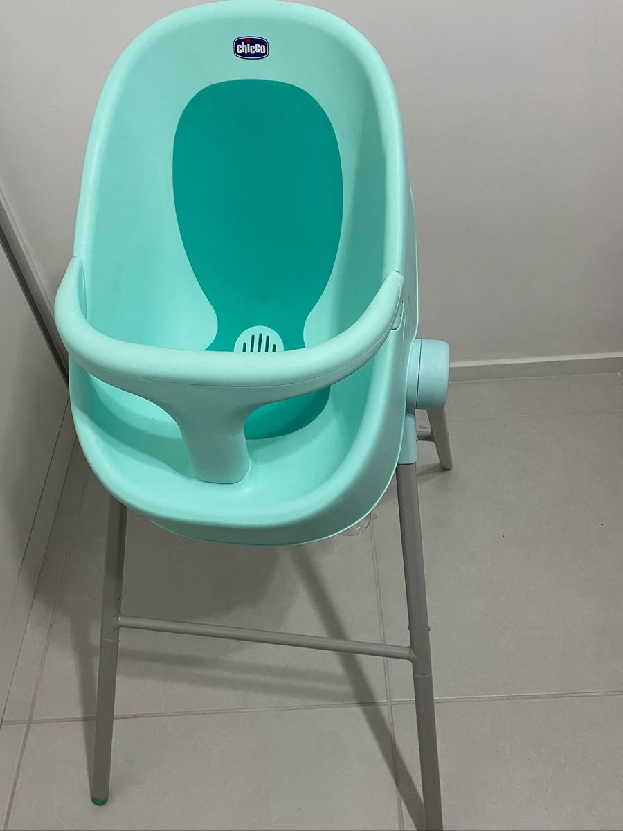 Banheira Bubble Nest Chicco - Verde Água | Item Infantil Chicco Usado ...