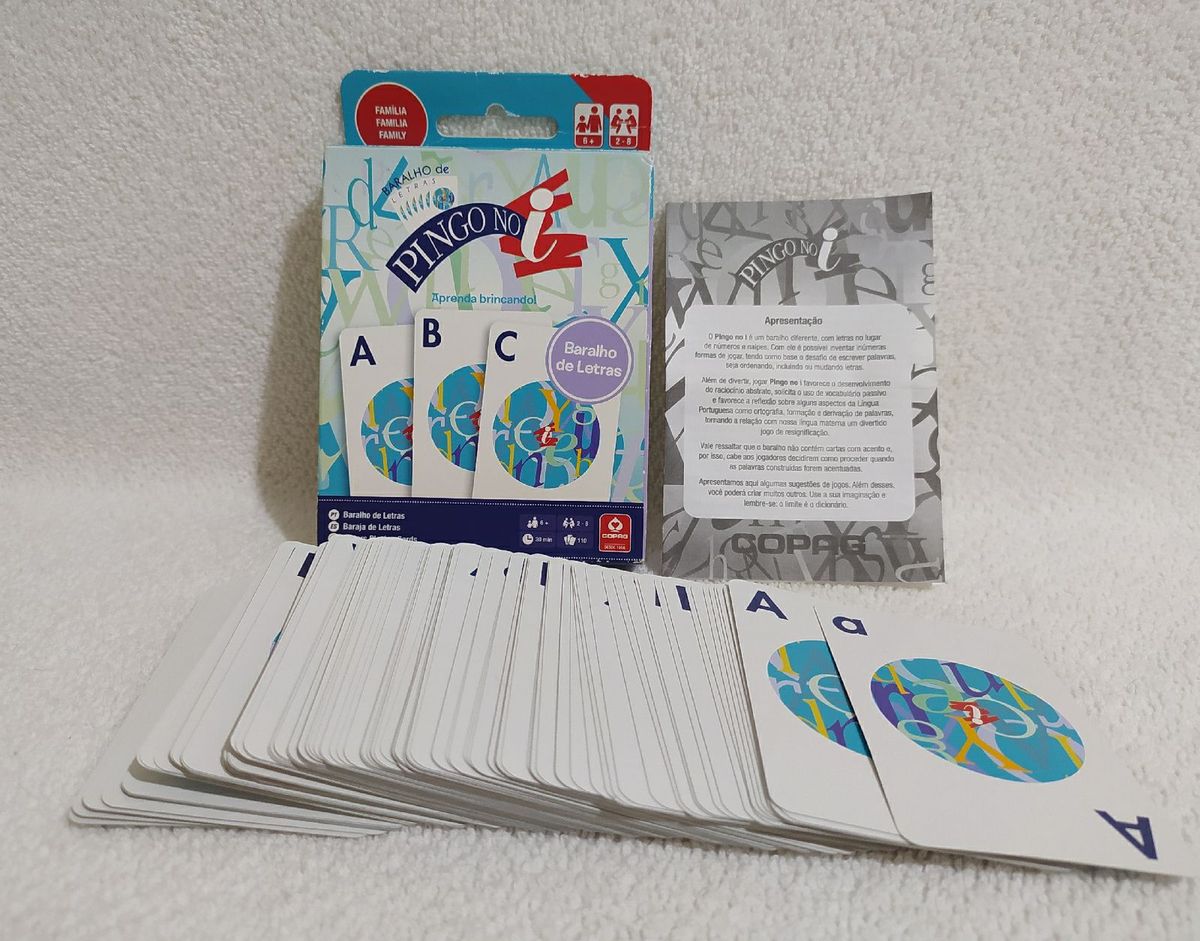 Baralho de Letras Pingo No I | Item Infantil Copag Usado 81384334 | enjoei