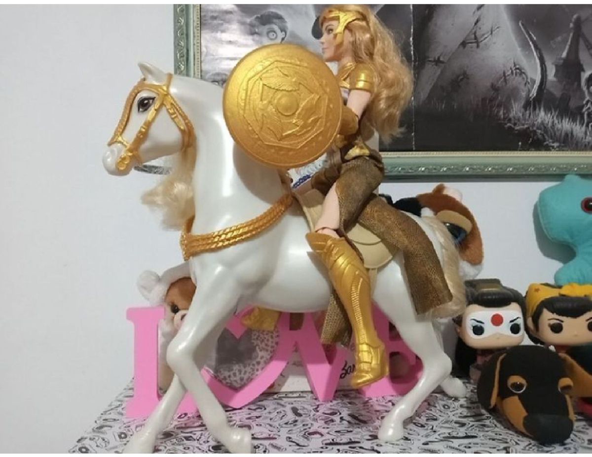 Barbie Hipólita Hippolyta com Cavalo | Brinquedo Barbie Usado 82369227 ...