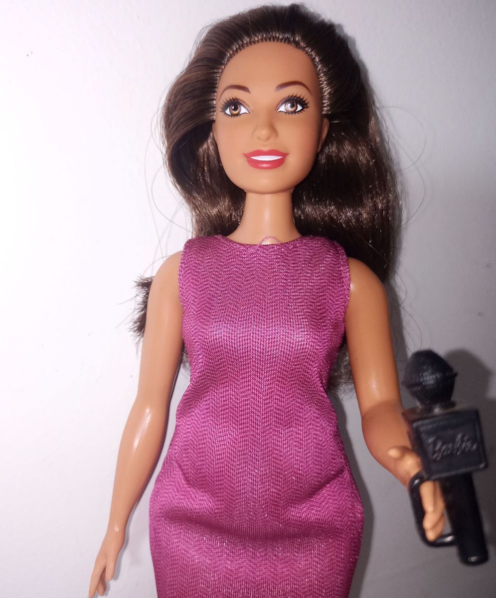 Barbie Curvy Repórter | Brinquedo Barbie Usado 65491204 | enjoei
