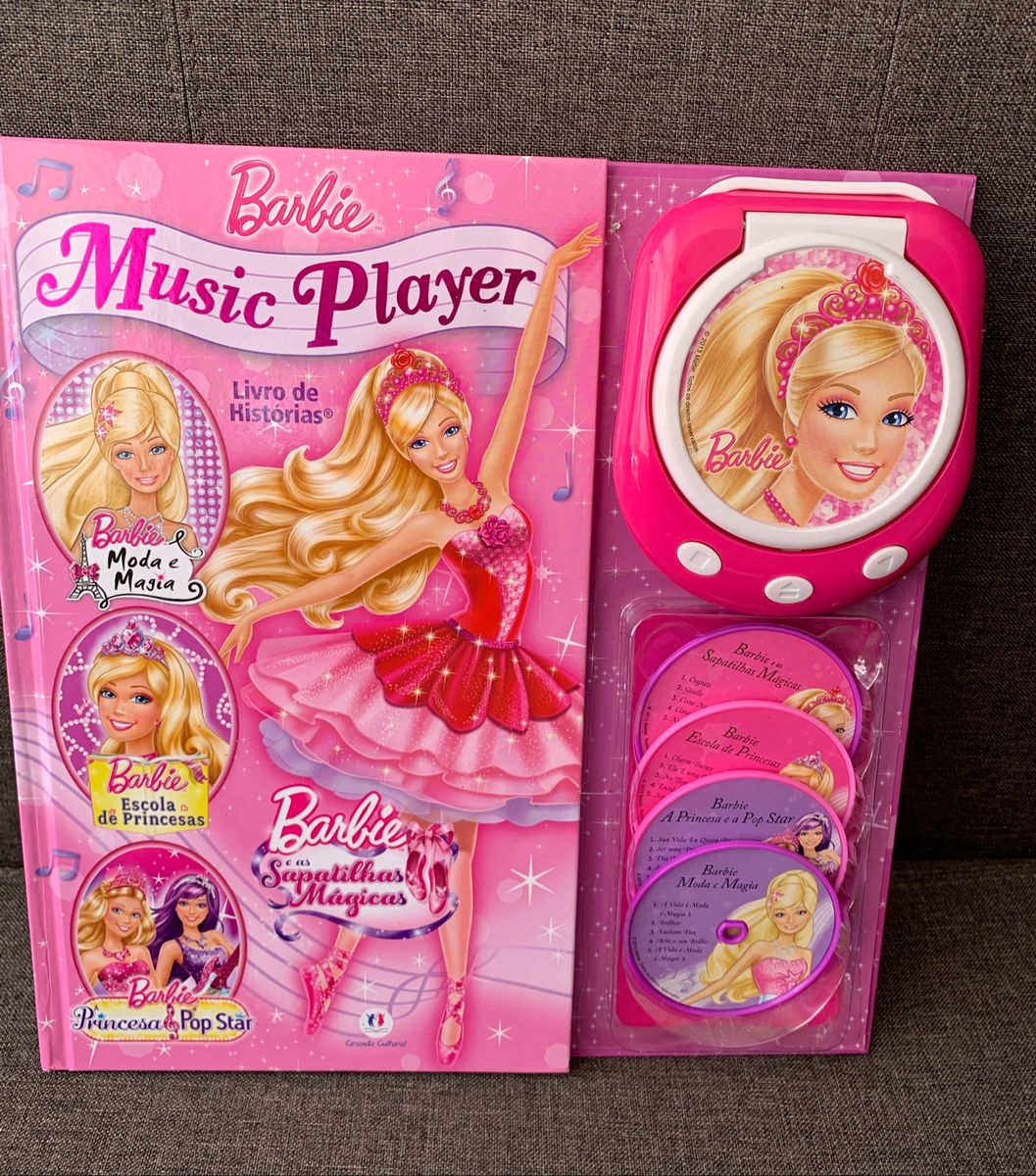 Barbie Music Player Livro de Histórias | Brinquedo para Bebês Ciranda ...