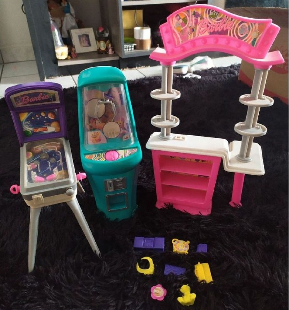 Barbie Play 'n Prize Arcade Playset Mattel 2000 | Brinquedo Mattel ...
