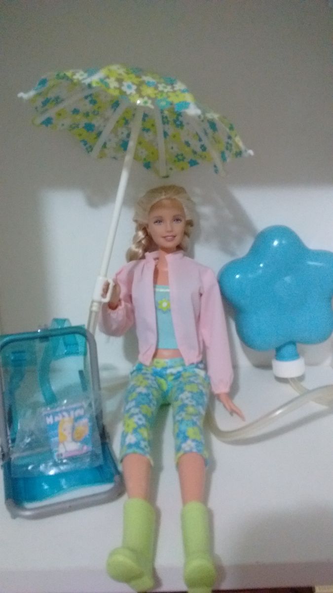 Barbie Sol e Chuva Anos 2000 Completa | Brinquedo Mattel Usado 49359901 ...