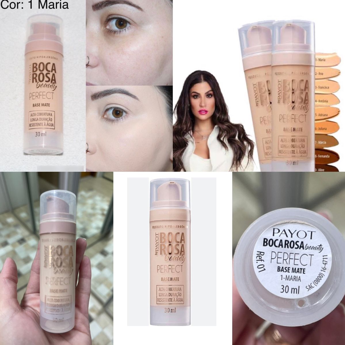 Base Boca Rosa Cor Maria | Maquiagem Feminina Boca Rosa Usado 87256062 ...