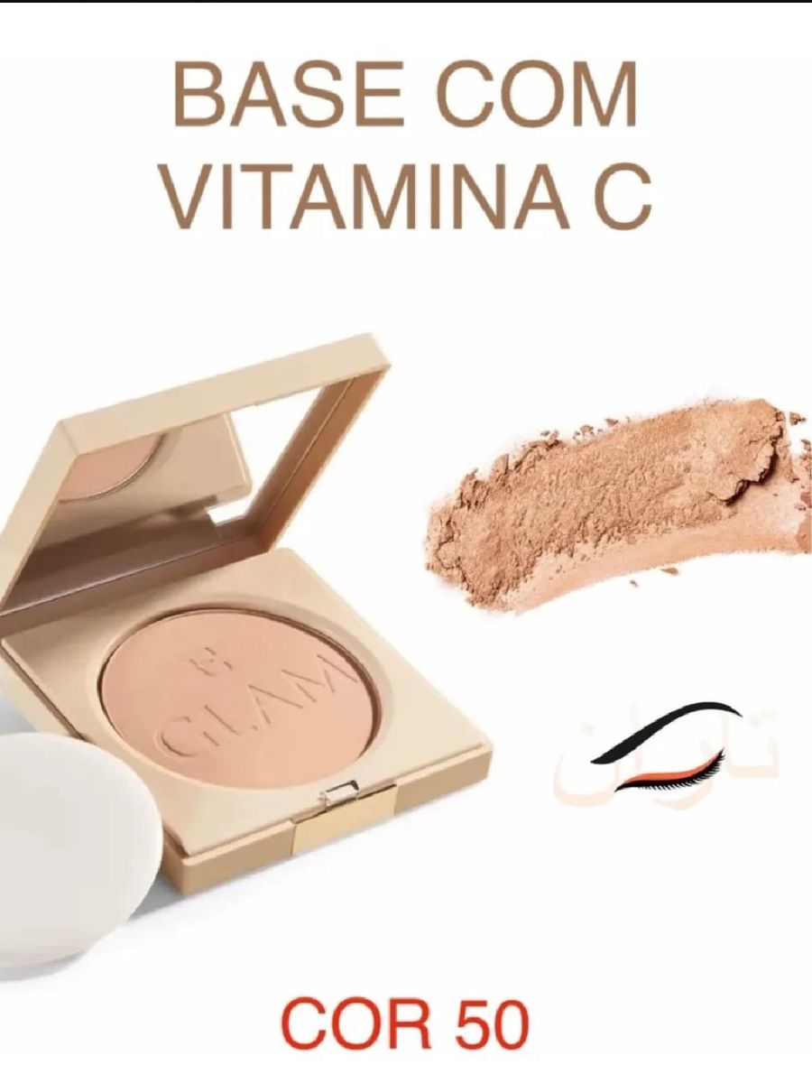 Base Compacta Fps90 com Vitamina C Cor 50 Eudora | Maquiagem Feminina ...