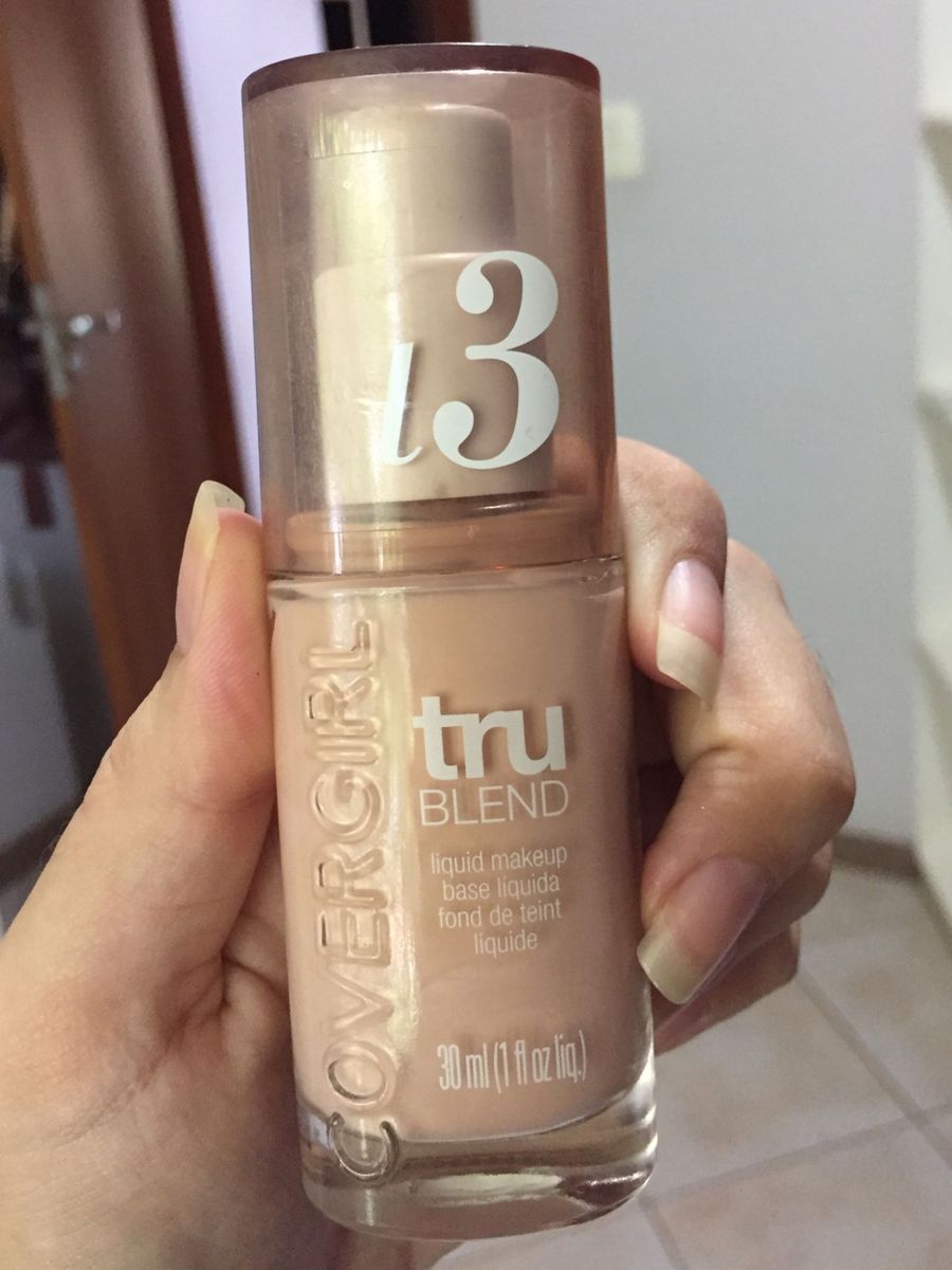Base Cover Girl Tru Blend | Maquiagem Feminina Cover Girl Usado ...