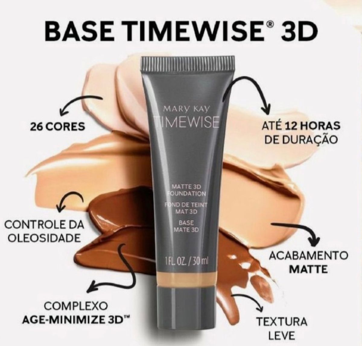 Base Mary Kay Timewise 3d Ivory W150 | Cosmético Feminino Mary Kay ...