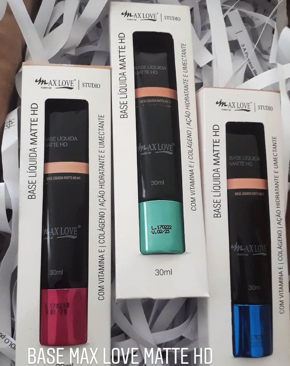 Base Max Love Hd Matte | Maquiagem Feminina Max Love Nunca Usado ...