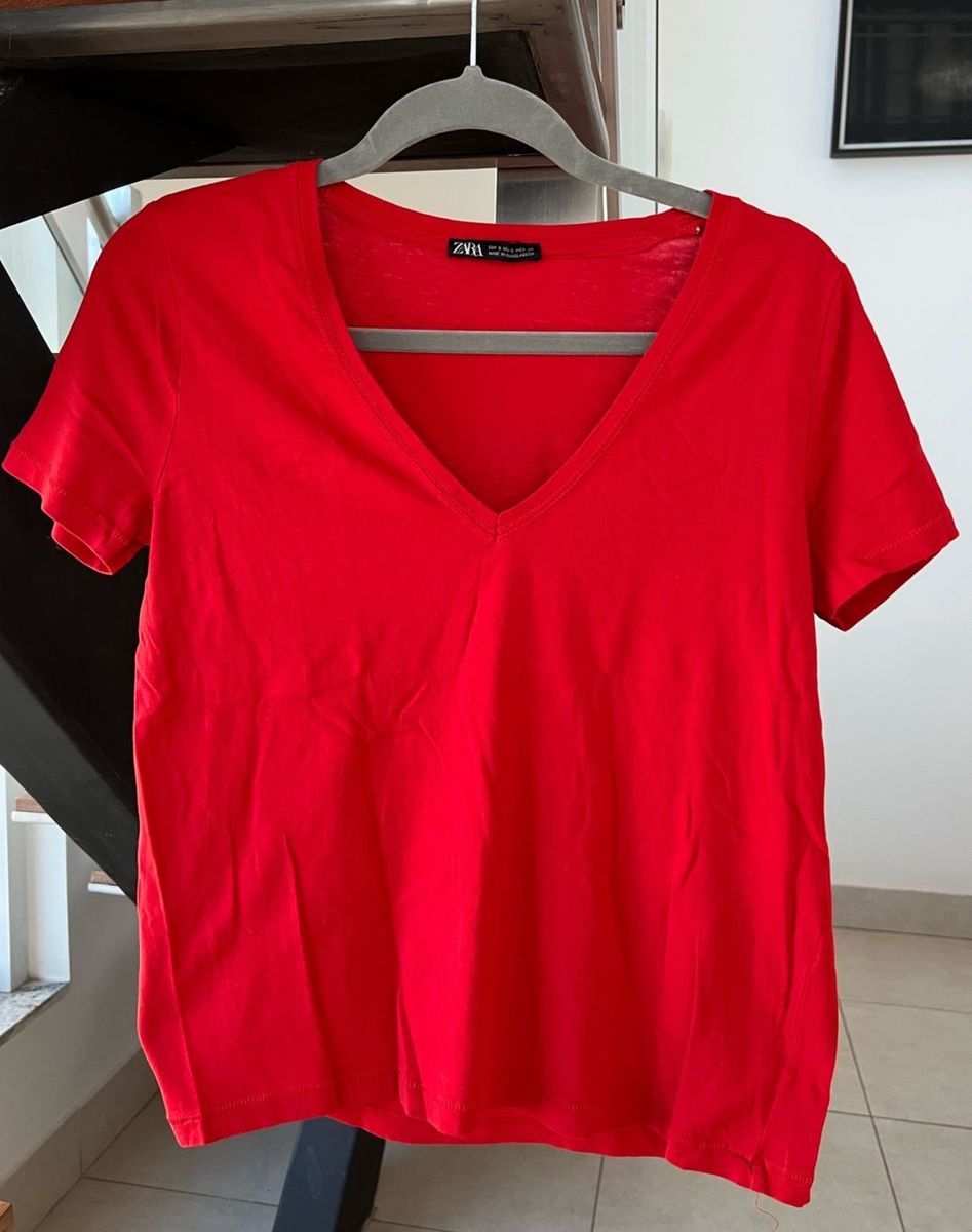 3 Basicas Zara | Blusa Feminina Zara Usado 75562672 | enjoei