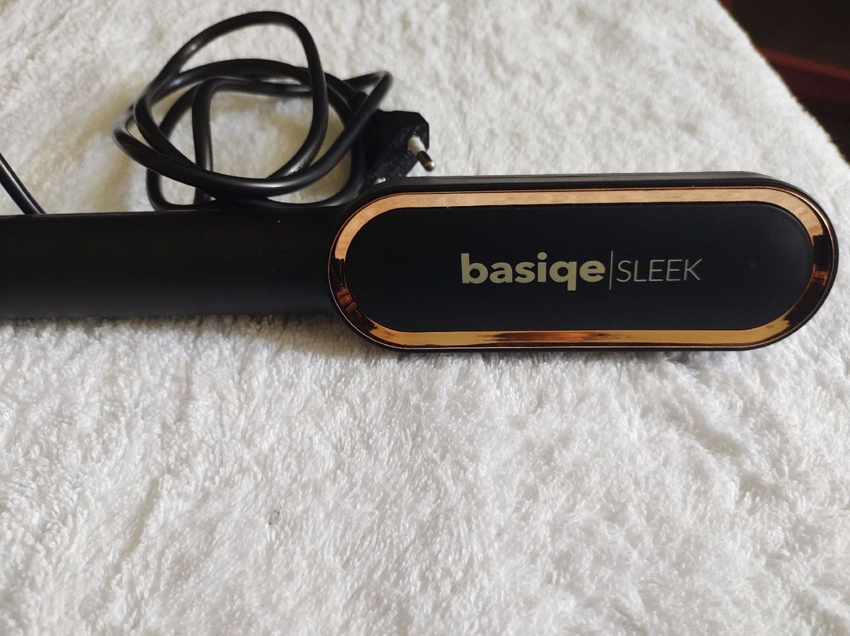 Basiq Sleek, Escova Alisadora, com Efeito Chapinha. Original, Acompanha Caixa. | Produto p ...