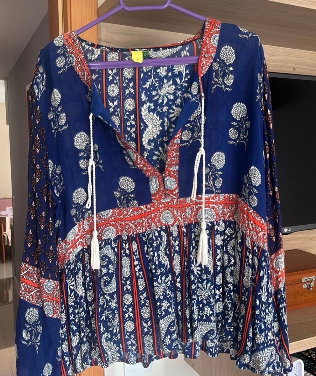 Bata Farm Tamanho G | Blusa Feminina Farm Usado 101971887 | enjoei