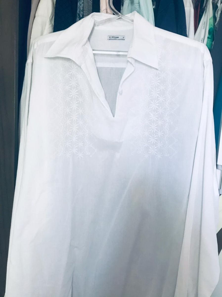 Bata Masculina Super Descolada | Camisa Masculina M Officer Usado ...