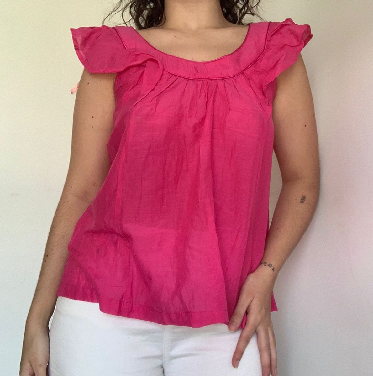 Bata Rosa Romântica | Blusa Feminina Luigi Bertolli Usado 73115626 | enjoei