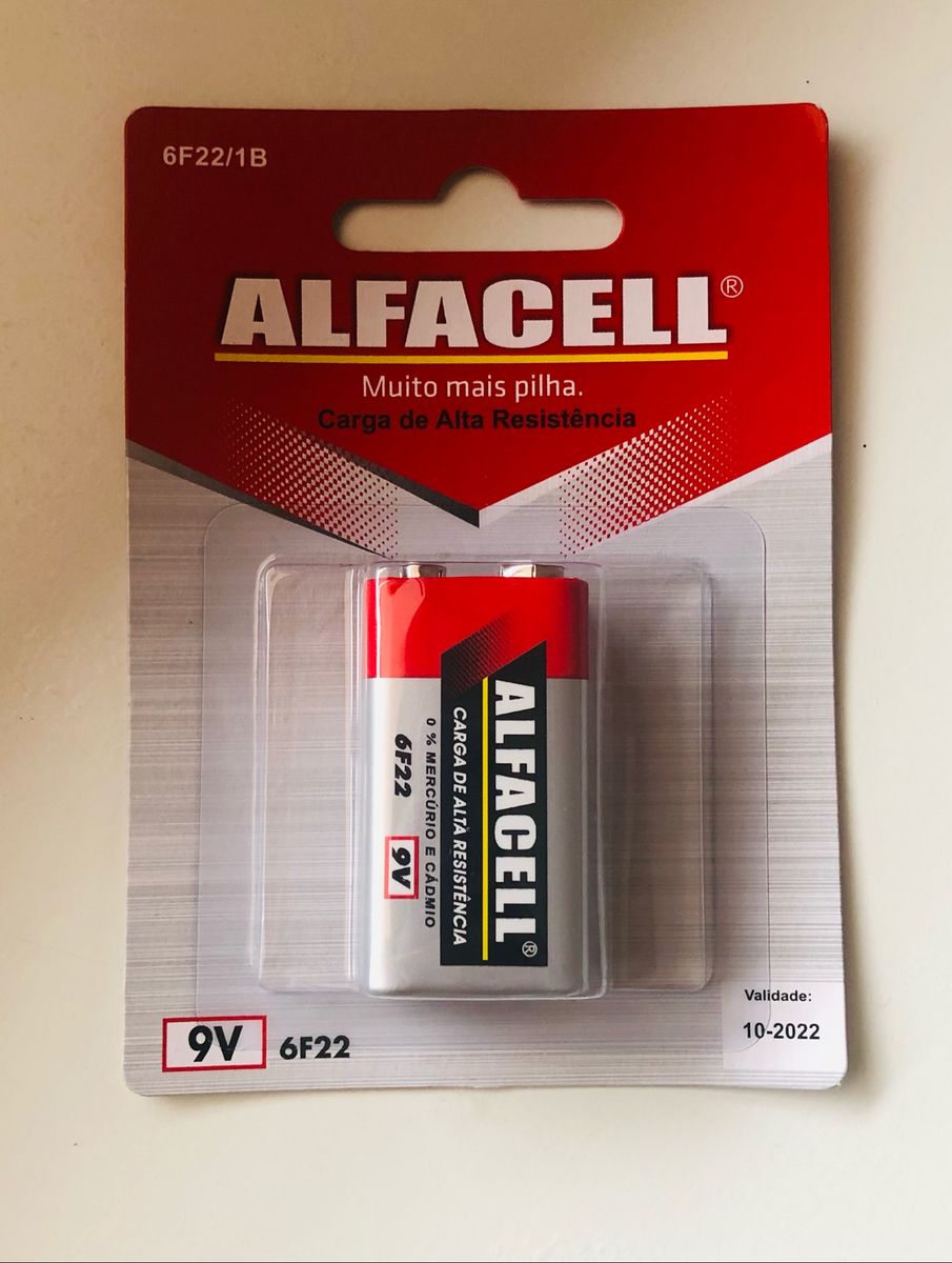 Bateria Alfacell 9v | Item Info & Eletro Alfacell Nunca Usado 70508839 ...
