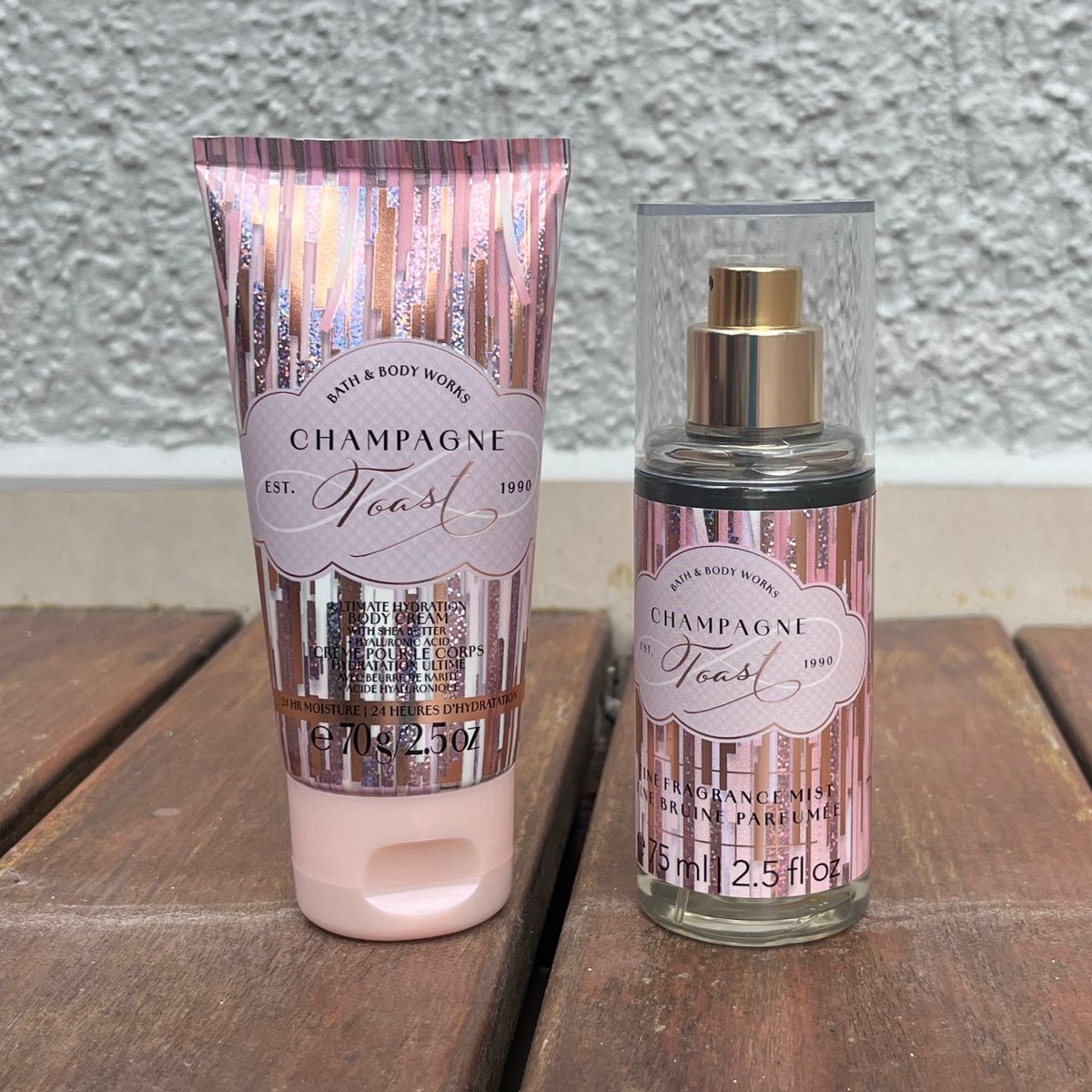 Bath And Body Works Kit Champane Tast Perfume Fine Fragance Mist 75 Ml ...