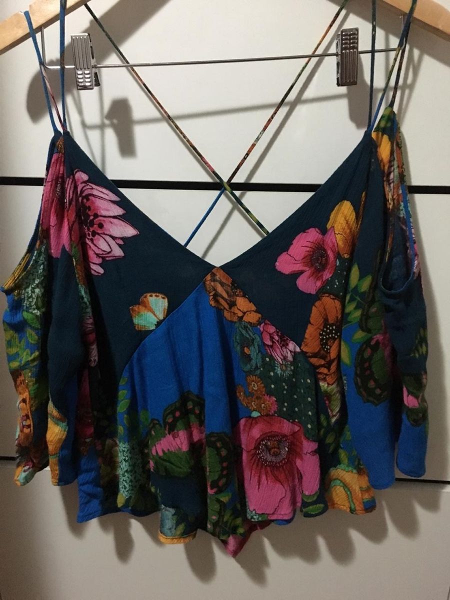 Batinha Farm Flores Pra Que Te Quero | Blusa Feminina Farm Usado ...