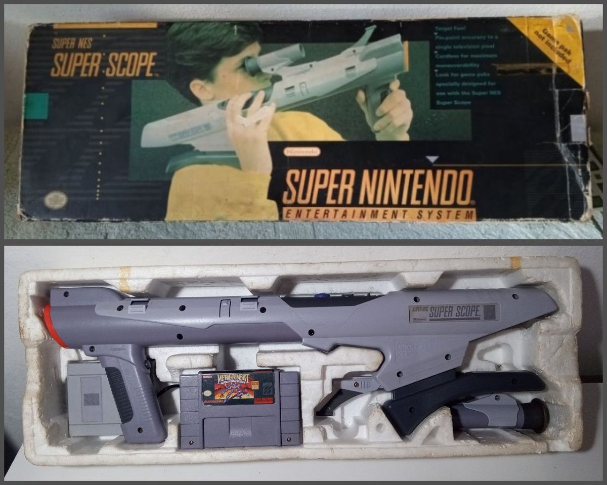 Bazuca Super Scope Snes Super Nintendo Completa | Produto Vintage e Retro Nintendo Usado ...