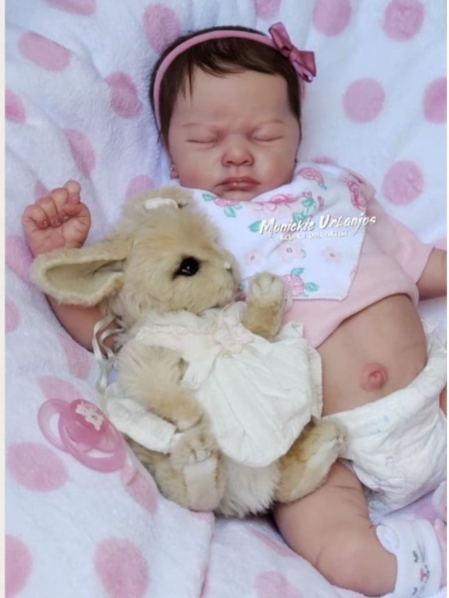 Bebê Reborn Jayden Corpo de Pano com Placa de Barriga Vinil Feito Pela ...