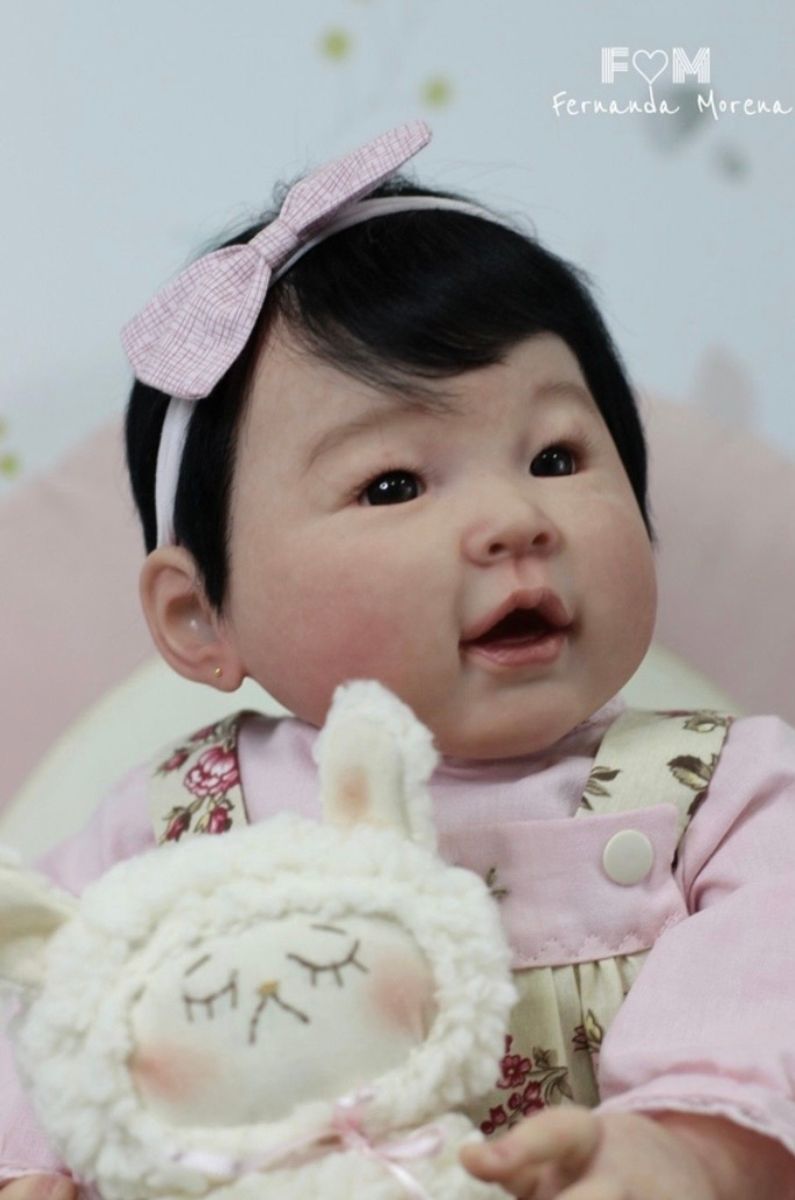 Bebê Reborn Kit Mei Lien Oriental Japonesa Barato | Brinquedo Bebê ...