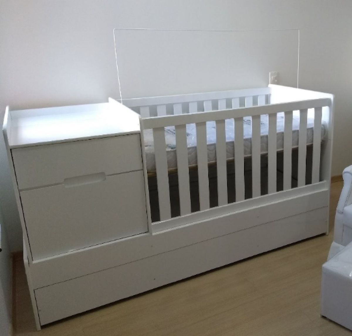 Berço 3 em 1 Branco | Berço Nacional Usado 76168551 | enjoei