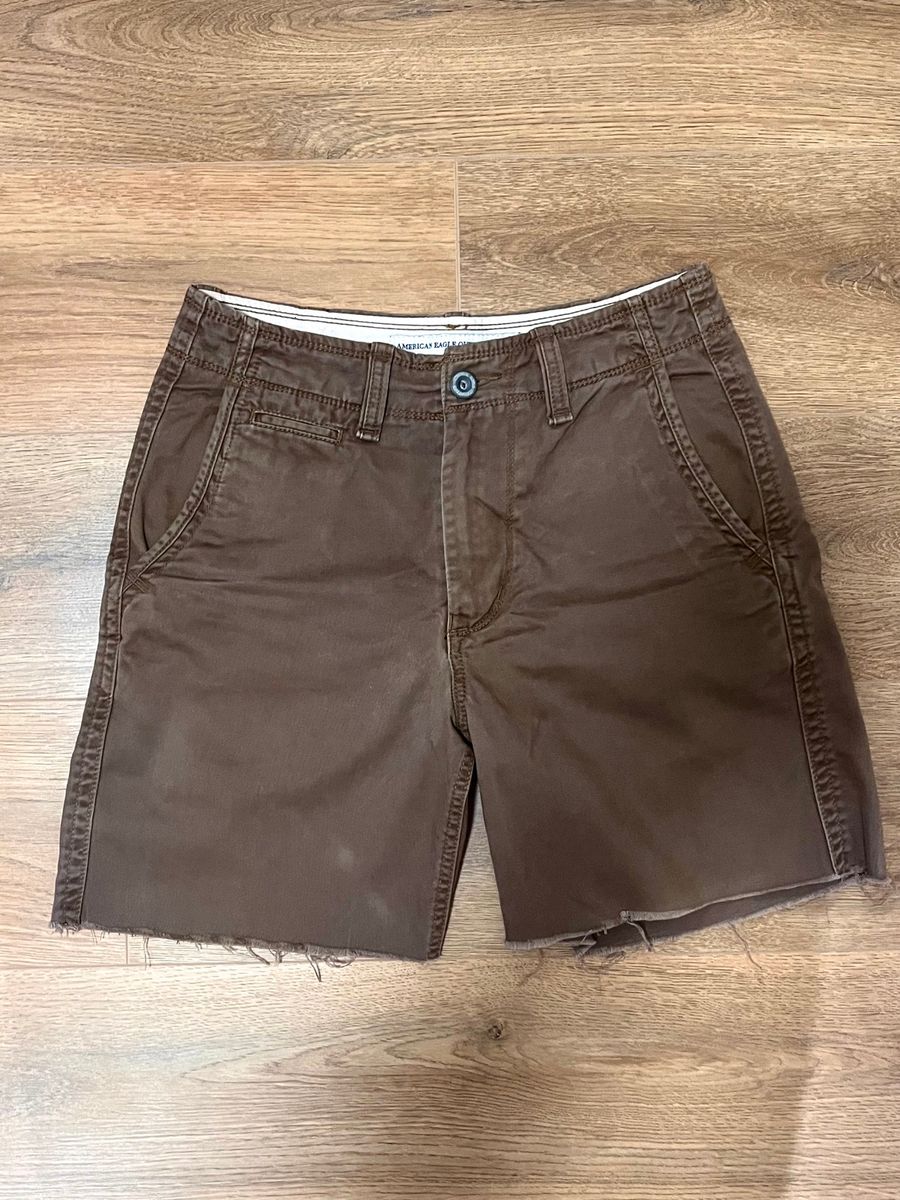 Bermuda American Eagle - Brown Wood | Bermuda Masculina American Eagle ...