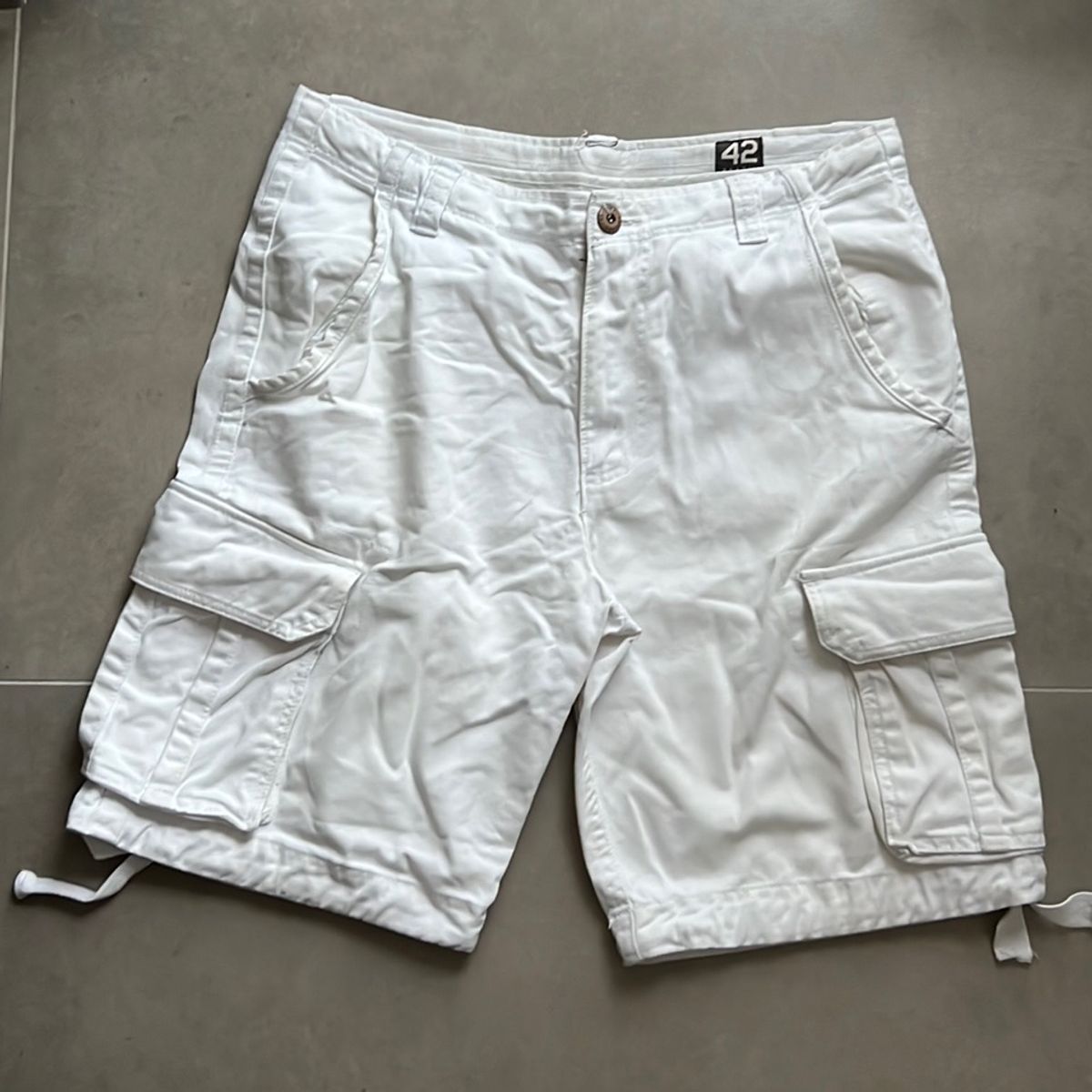 Bermuda Branca Masculina Cargo | Bermuda Masculina Sergio K Usado ...