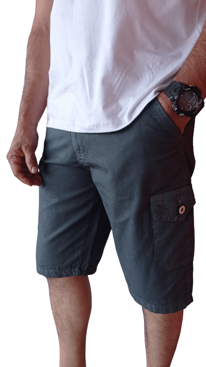 Bermuda Cargo Masculina Bolsos Laterais Tática | Bermuda Masculina Fdm ...