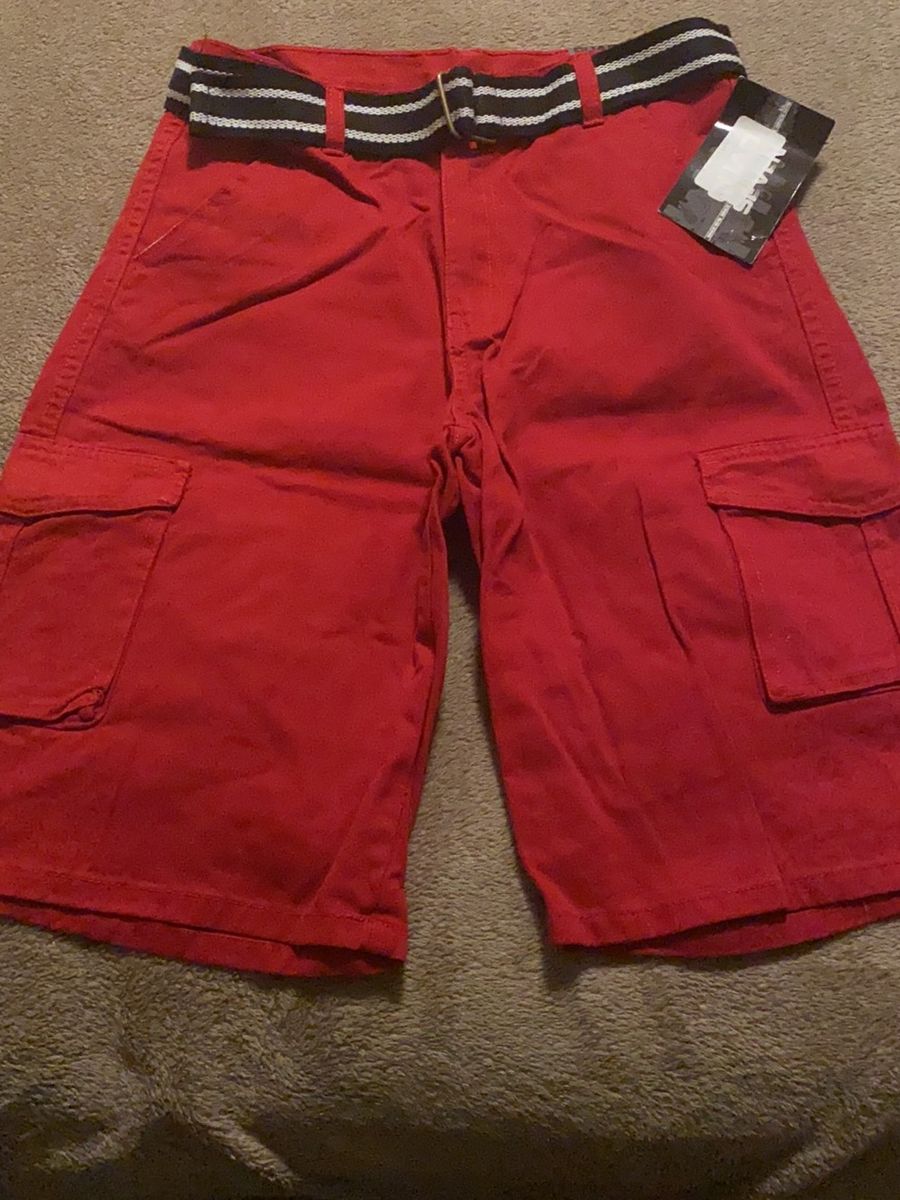 Bermuda Cargo Vermelha | Roupa Infantil para Menino Quad Nunca Usado ...