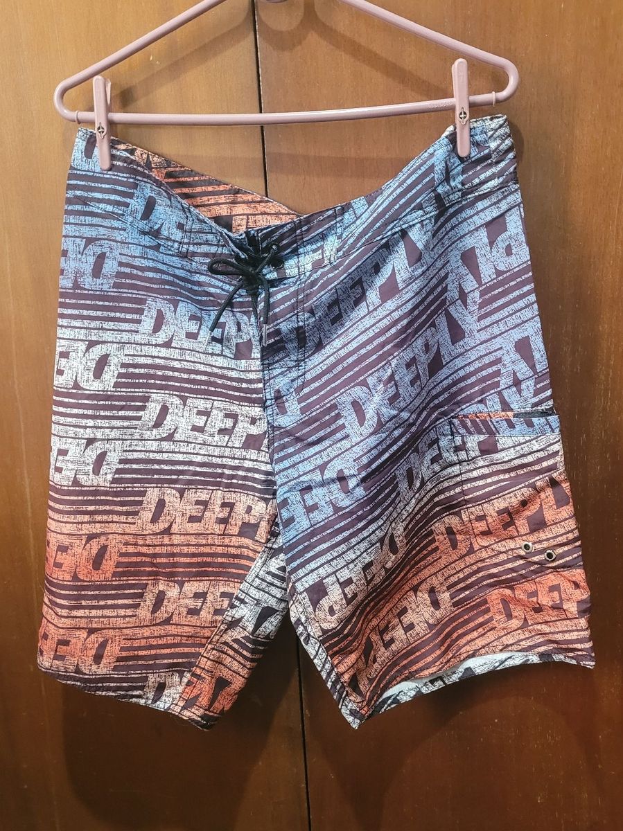 Bermuda D'água | Bermuda Masculina Deeply Usado 78140546 | enjoei