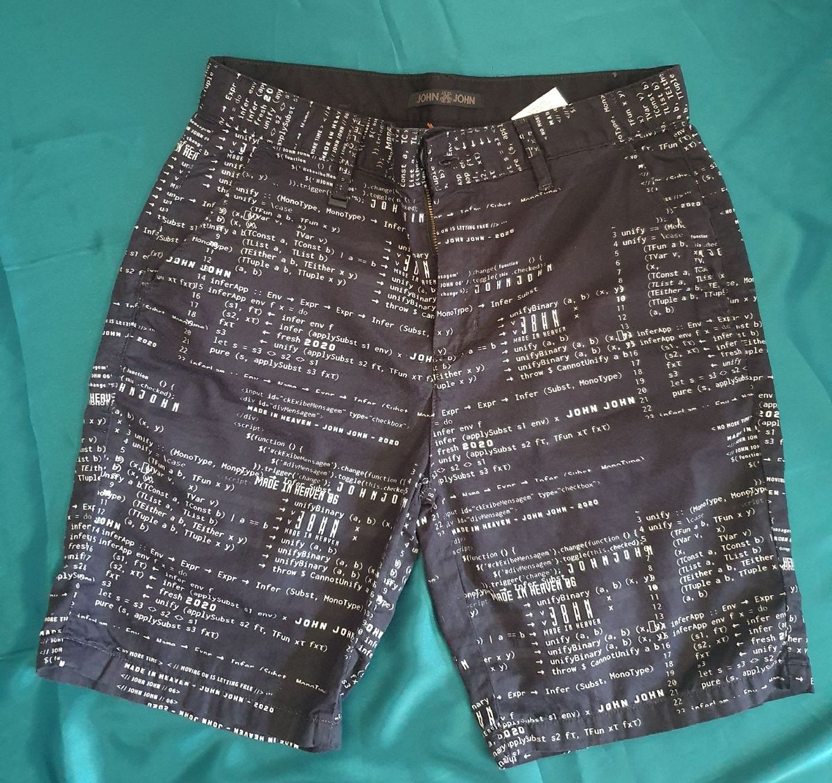 Bermuda John John Masculina Sarja Preta | Bermuda Masculina John John ...