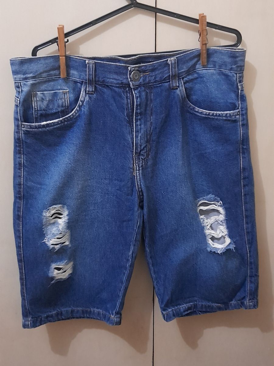 Bermuda Masculina Paradox Jeans Azul Escuro 44 | Bermuda Masculina ...