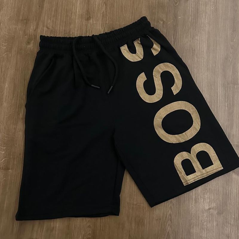 Bermuda Moletinho Hugo Boss Preta Hugo Boss Nunca Usado 92958823 enjoei