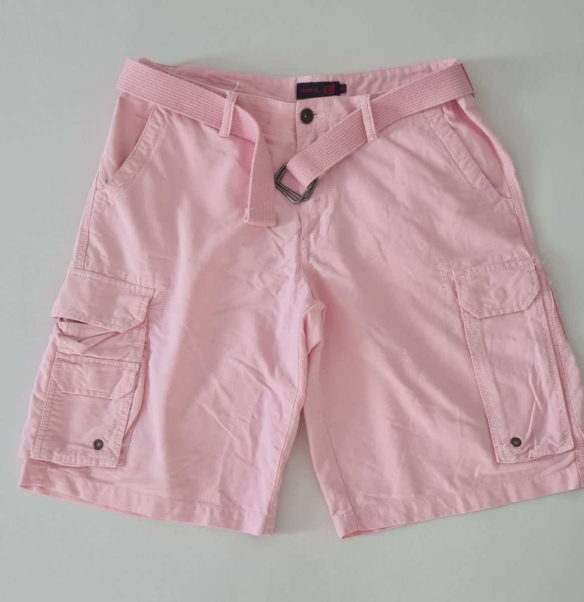 Bermuda Rosa Reserva | Bermuda Masculina Reserva Usado 82756376 | enjoei