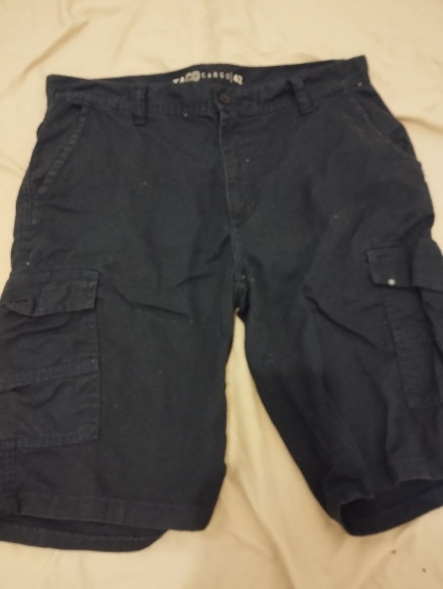 Bermuda Taco Cargo Azul Marinho 42 | Bermuda Masculina Taco Nunca Usado ...