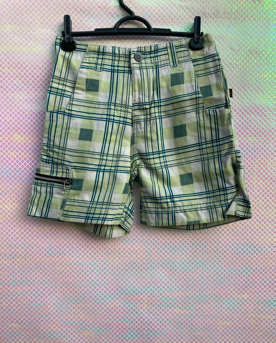 Bermuda Verde Quadriculada (40) | Bermuda Masculina Ousado Usado ...