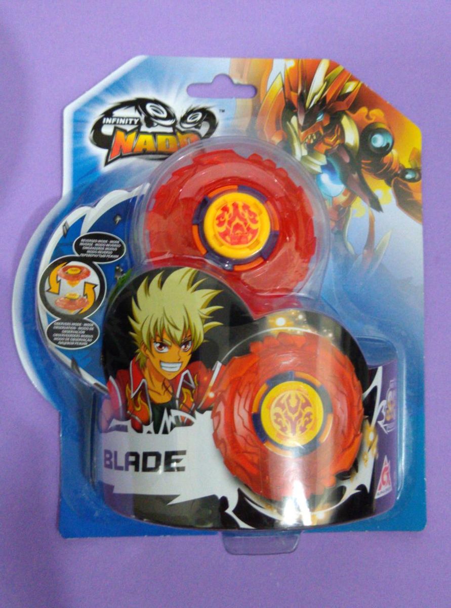Beyblade Candide Beyblade Infinity Blade Nado Original Vermelho ...