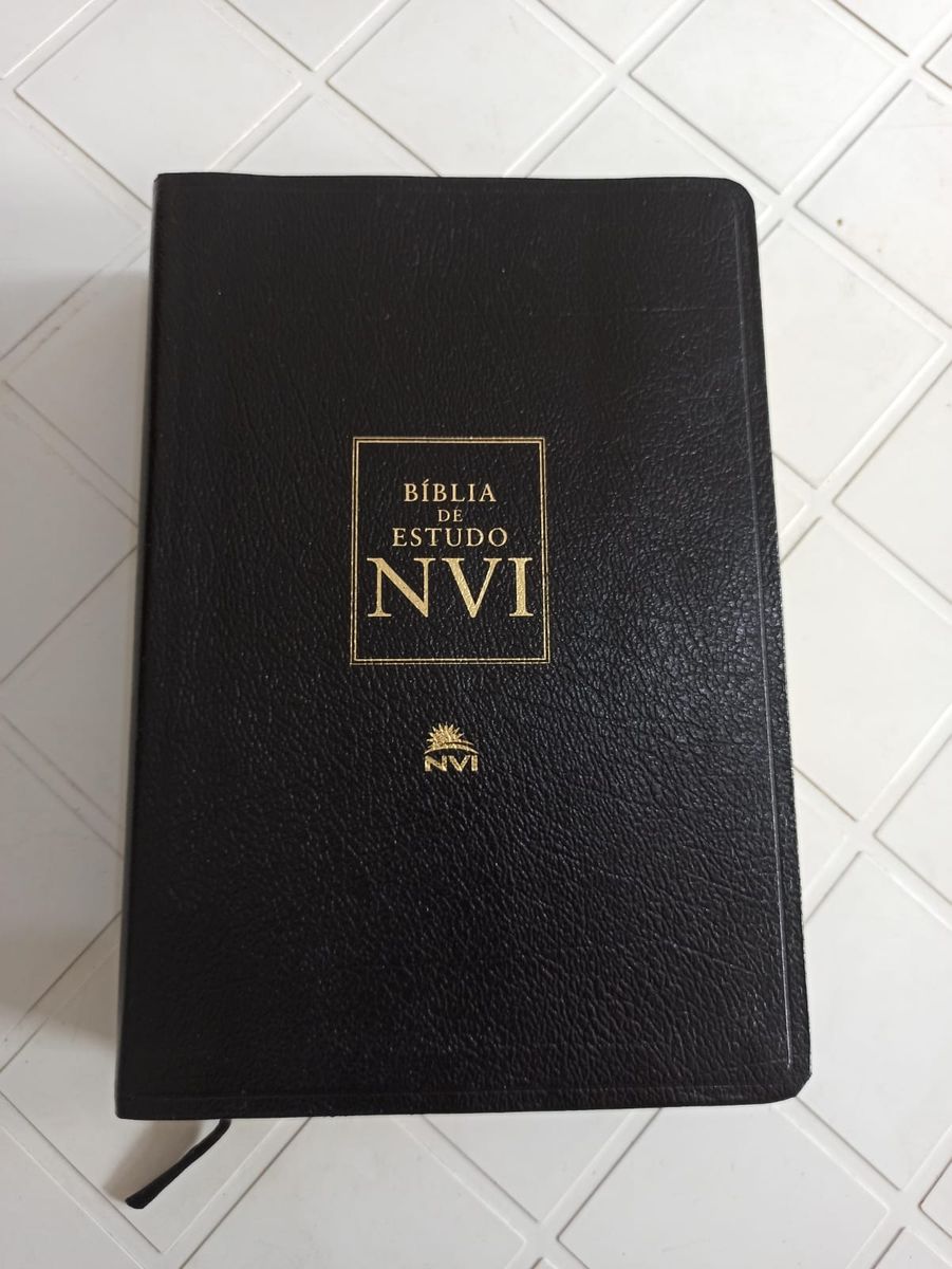 Bíblia de Estudo Nvi (nova Versão Internacional) Capa Luxo | Livro Nvi ...