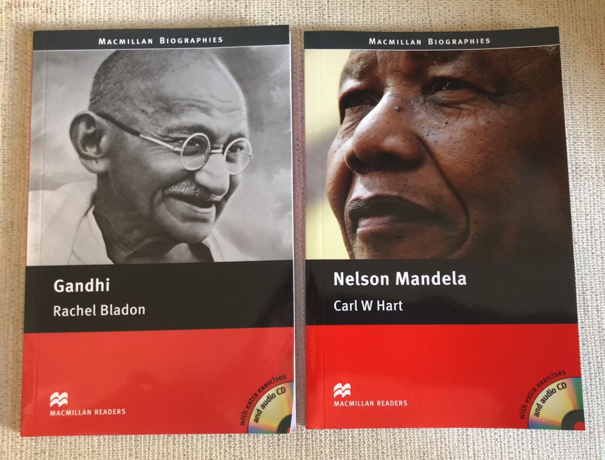 Biografia de Gandhi e Nelson Mandela | Livro Editora Macmillan Readers ...