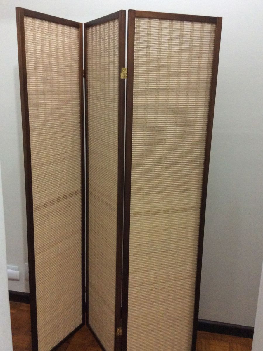 Biombo em Madeira | Item de Decoração Tok E Stok Usado 26700400 | enjoei