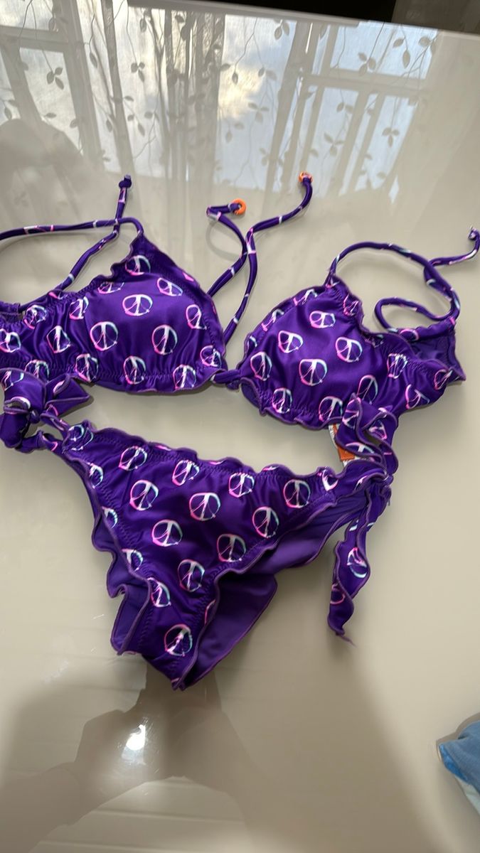 Biquíni Água Doce Roxo | Moda Praia Feminina água Doce Nunca Usado ...