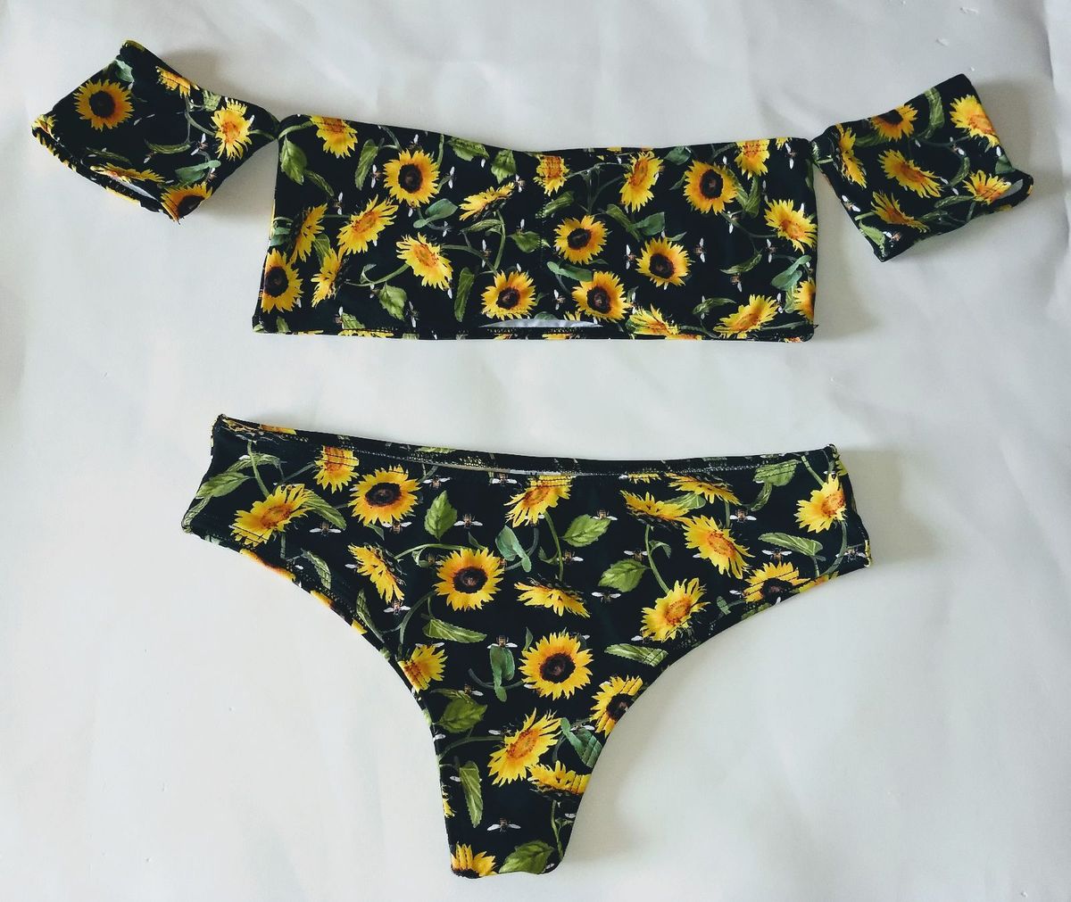 Biquini Ciganinha Girassol Suquini Moda Praia Feminina Carol Moda