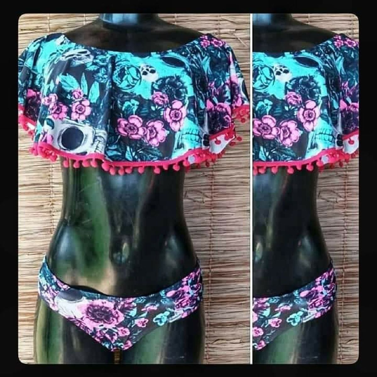 Biquíni Ciganinha Moda Praia Feminina Red Skull Clothing Nunca Usado