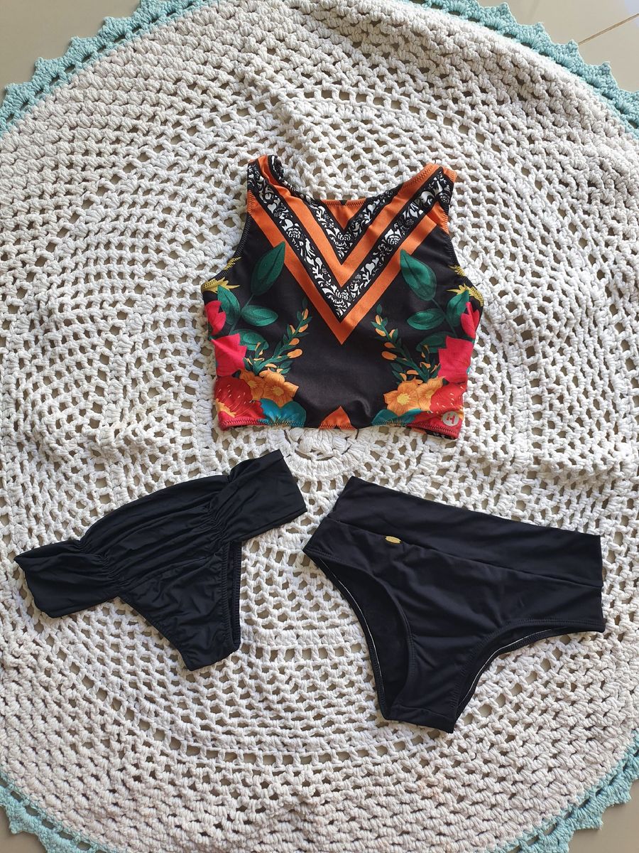 Biquíni Duas Peças Atenção: Escolha Sua Calcinha | Moda Praia Feminina ...