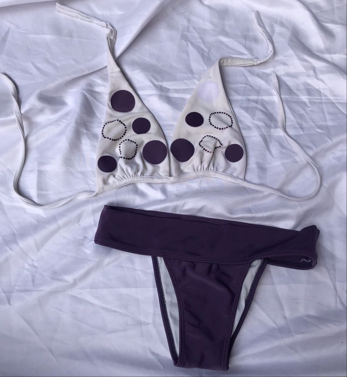 Biquíni Roxo Líquido Moda Praia Feminina Liquido Usado 51573946 Enjoei