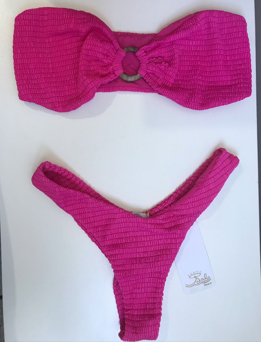Biquini Textura Santo Sal Moda Praia Feminina Santo Sal Nunca Usado 56817641 Enjoei